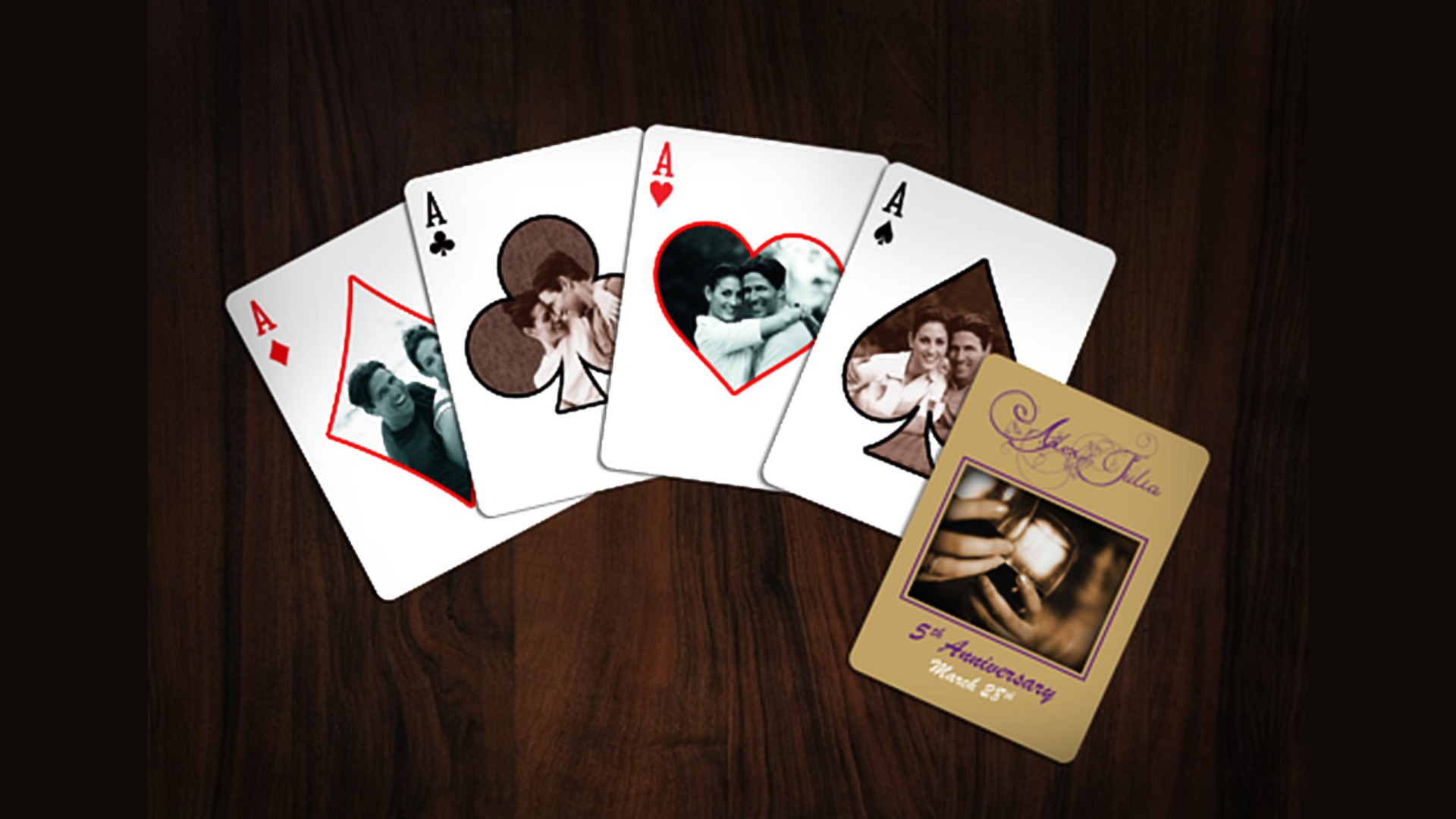 Custom Personalized Playing Cards Gift Set Custom Playing Cards